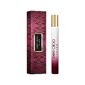 JIMMY CHOO Fever Eau de Parfum Travel Spray - Long Lasting Fragrance with notes of Black Plum Nectar, Heliotrope & Roasted Tonka Bean - Warm & Floral - 0.33 fl. oz.