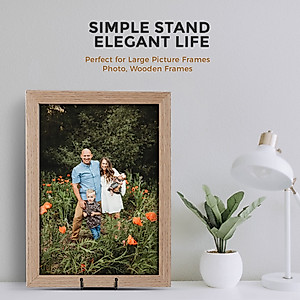 TR-LIFE Plate Stands/Holder for Display, 8 Inch, Large, Metal Frame for Picture, Decorative Platter, Book, Photo Easel (2 Pack)