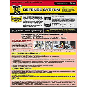 Raid Double Control, Large Roach Baits, 8 CT (Pack - 3)