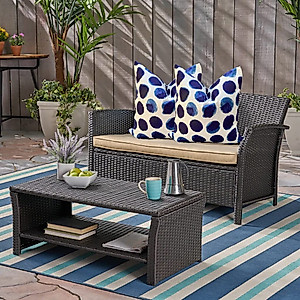 Pack of 2 Outdoor Blue Dots Waterproof Throw Pillow Covers Decorative Double-Sides Pillows Case Square Cotton Cushion Case for Sofa Patio Tent Couch Sunbrella Christmas Home Decoration 18 x 18 Inch