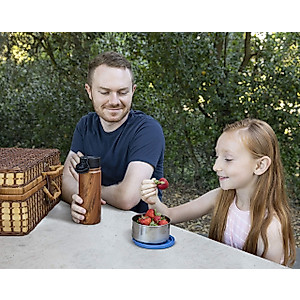 MIRA Stainless Steel Insulated Tea Infuser Bottle for Loose Tea - Thermos Travel Mug with Removable Tea Infuser Strainer - Black - 18 oz