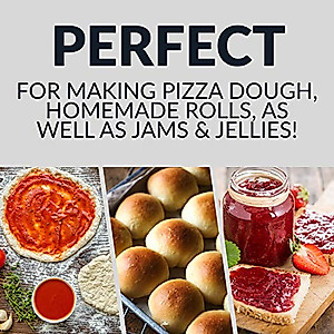 HomeCraft HCPBMAD2WH Bread Maker with Auto Fruit & Nut Dispenser Makes 2 Lb. Loaf Size, 3 Crust Options, Programmable Settings, 14"D x 16"W x 12"H, White