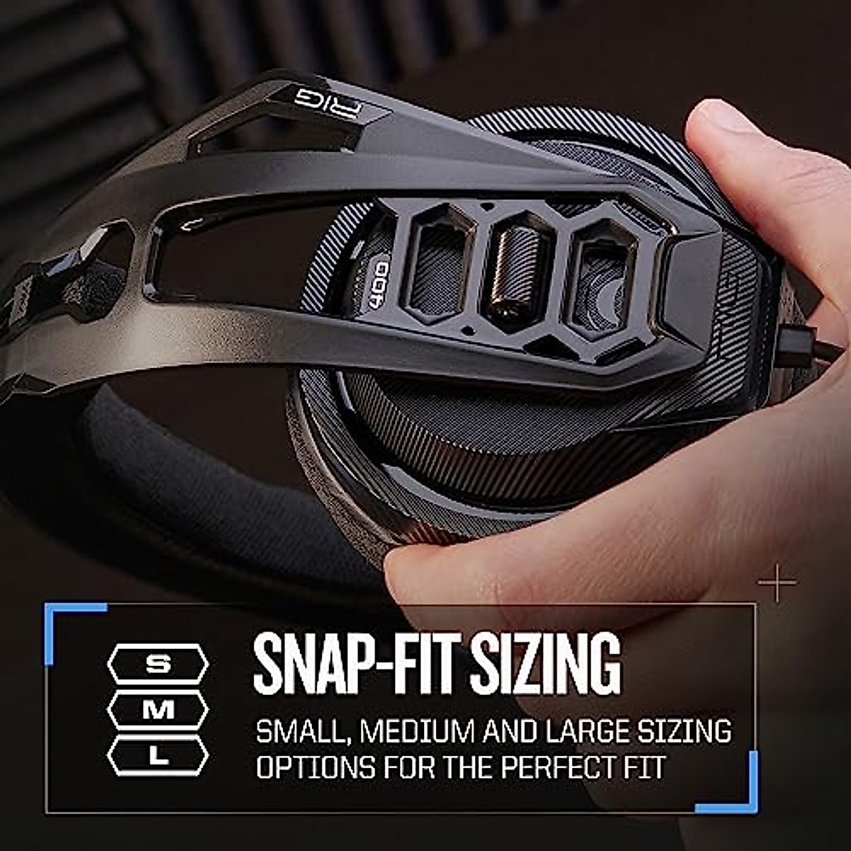 RIG 400HC Multiplatform Performance Gaming Headset with Removable Noise Canceling Microphone for Xbox Series X|S, Xbox One, Playstation, PS4, PS5, Nintendo Switch, and PC - Black