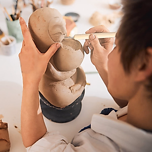 38Pcs Polymer Clay Tools for Kids, Pottery Clay Sculpting Tools Plastic Pottery Carving Tools Clay Modelling Tools Sculpture, Modelling Clay, Polymer, Ceramic, Embossing for Adults, Beginners