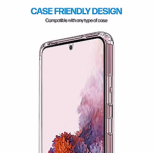 Power Theory Designed for Samsung Galaxy S20 5G Screen Protector [Not Glass], Easy Install Kit, Case Friendly, Full Cover, Flexible Film Anti Scratch, 2 Pack