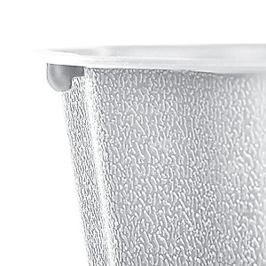 FloraCraft Plastic Design Container 7.55 Inch x 8.85 Inch White