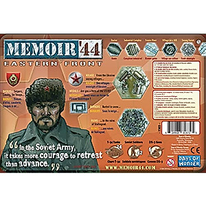 Memoir '44 Eastern Front Board Game EXPANSION - Experience Fierce WWII Battles! Strategy Game for Kids & Adults, Ages 8+, 2 Players, 30-60 Minute Playtime, Made by Days of Wonder