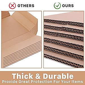 COSBAY 25 Pack Shipping Boxes 4x4x4 Inches,Small Shipping Boxes,Small Corrugated Cardboard Boxes,Cube Kraft Mailing Box,Kraft Corrugated Small Cardboard Boxes for Mailing Packing Small Business,Brown