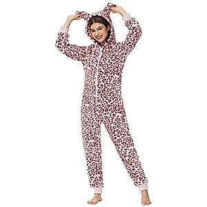Zexxxy Women’s Stitch Costume Leopard Print Onesies Oversized Pluse Size Pink Leopard Print 2Xl