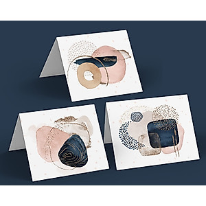 Paper Clever Party Abstract Watercolor Thank You Cards with Envelopes for All Occasions, Wedding, Graduation, Everyday Essentials, Simple Multi Note Set Folded, 20 Pack