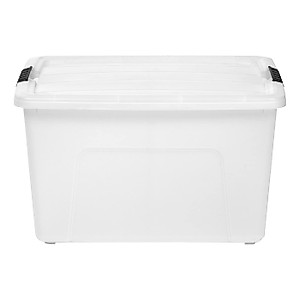 IRIS USA, Inc. 60 Quart Stack & Pull Box, 8 Pack, Natural