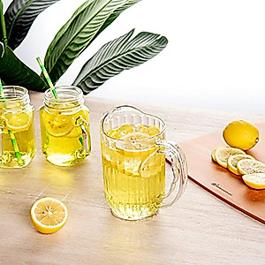 Restaurantware Base 32 Ounce Beer Pitcher, 1 Durable Restaurant Pitcher - Hard Plastic, Serve Soda, Lemonade, Juice, or Sangria, Clear Plastic Water Pitcher, For Bars, Parties, or Homes