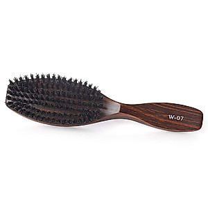 PERFEHAIR 100% Wild Natural Boar Bristle Hair Brush With Wooden Handle for Men and Women's Thin, Fine Hair