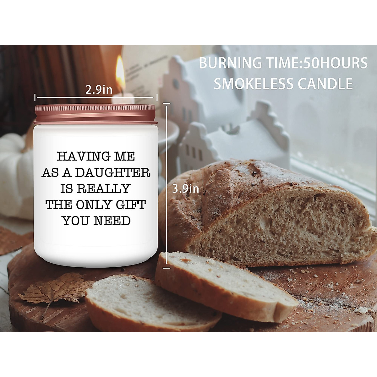 Gifts for Dad from Daughter - Funny Birthday Gifts for Dad from Daughter, Fathers Day Dad Birthday Thanksgiving Christmas Candle Gifts from Daughter