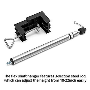 QWORK Rotary Tool Round Grinder Telescopic Hanging Stand Holder with Table Clamp, Flex Shaft Hanger Stand Tool for Household Instustrial Outdoor