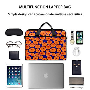 Pumpkin Thanksgiving Laptop Computer Bag Waterproof Shoulder Messenger Bag 13-15 inch Durable Laptop Tote Bag with Shoulder Strap Handle Lightweight Crossbody Briefcase