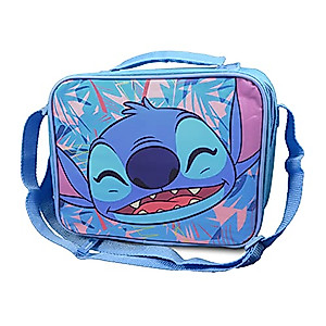 Classic Disney Lilo and Stitch Lunch Bag Bundle For Toddlers Kids - Lilo and Stitch Insulated Lunch Box Set With Tsum Tsum Stickers (Lilo and Stitch School Supplies)