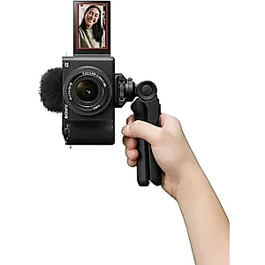 Sony Alpha ZV-E1 Full-Frame Interchangeable Lens Mirrorless Vlog Camera with 28-60mm Lens - Black Body