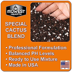 Cactus Succulent Natural Potting Soil Mix (Made in USA) (4 Dry Quarts)