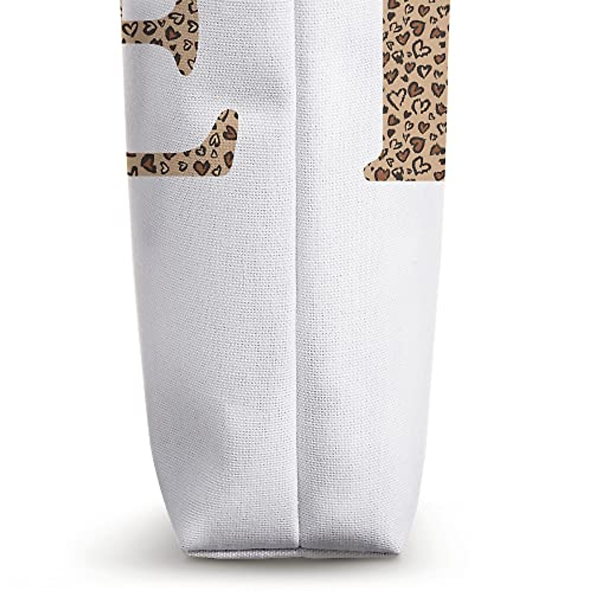 Love Highland Cow Funny Scottish Cattle Leopard Heart Heifer Tote Bag