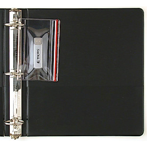 StoreSMART - Flash Drive Zipper Case for 3-Ring Binders - Vinyl Plastic Binder Pockets - R1831 5 Pack