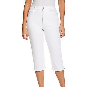 Gloria Vanderbilt Women's Amanda Capri Jean, Vintage White, 12 Regular