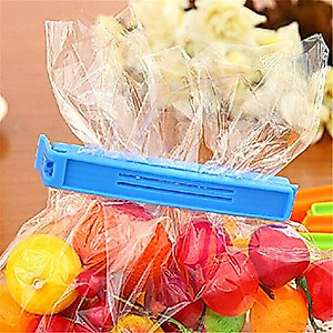 Meoliny 6 Pcs Food Bag Clip Kitchen Storage Snack Organization Clip Sealing Clamp Home Supplies