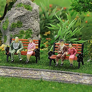 YZ87 10pcs Park Benches Model Train HO TT 1:87 Bench Chair Settee Railway Layout New