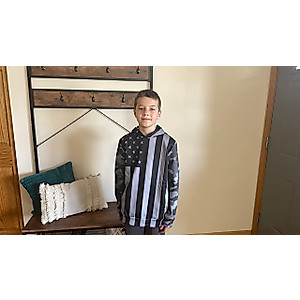 SAYM Teen Boys' Galaxy Fleece Sweatshirts Pocket Pullover Hoodies 10-12Y NO15 M