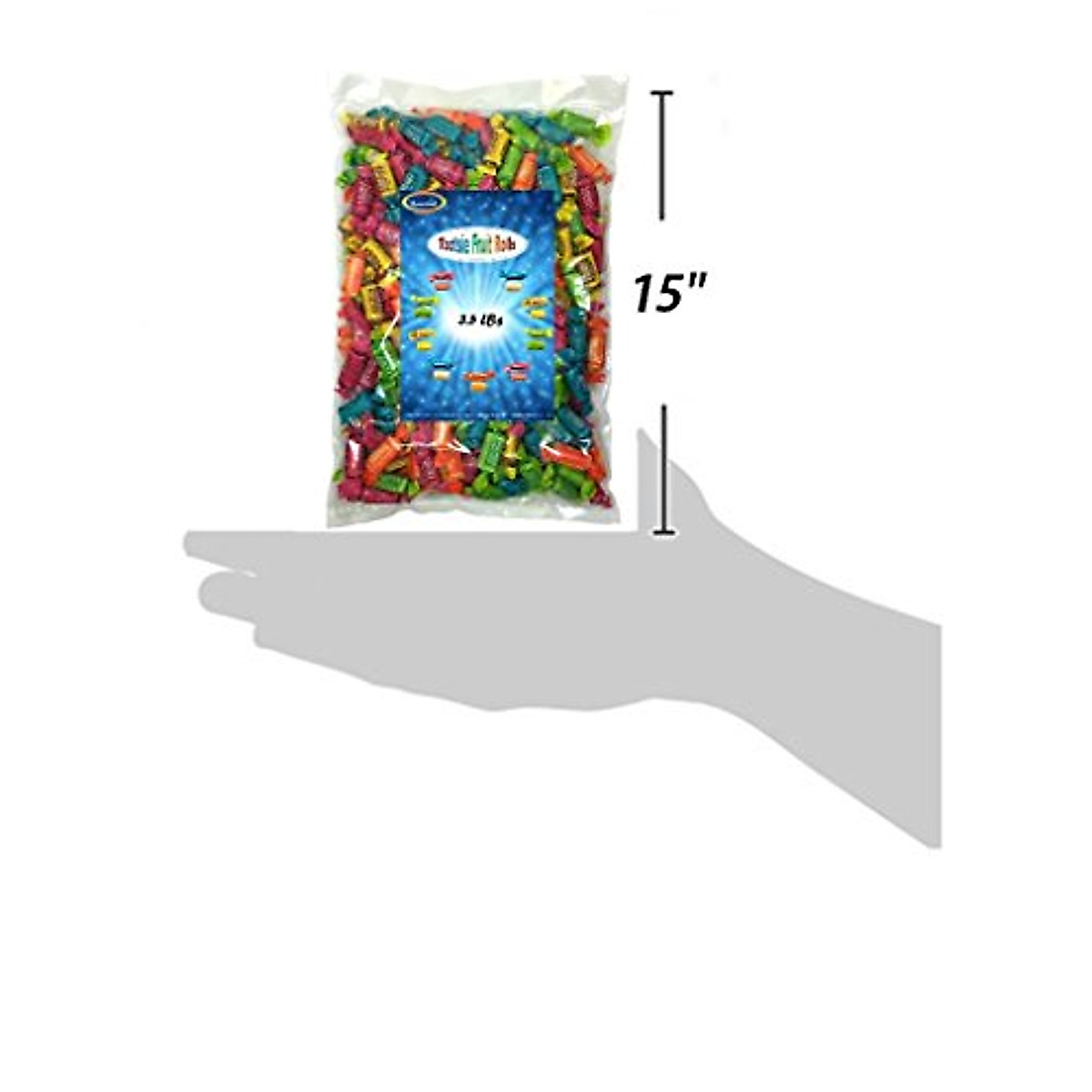 Tootsie Rolls Fruit Chews Assorted Flavors | Chewy Bulk candy individually wrapped | Mixed Fruity Flavored variety Cherry, Lemon, Lime, Orange and Vanilla | 3.5 Lbs