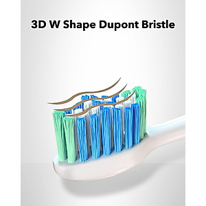 MySmile Electric Toothbrush for Adults, Rechargeable Sonic Electronic Toothbrush with 12 Brush Heads and Travel Case