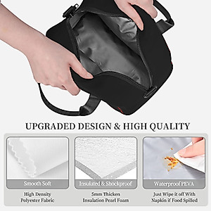 Midkepf Personalized Lunch Bag for Women Men, Custom Lunch Box with Photo Text, Customized Insulated Lunch Tote Bags for Office Picnic Travel - Double Sided Design