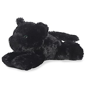 Aurora® Adorable Mini Flopsie™ Onyx™ Stuffed Animal - Playful Ease - Timeless Companions - Black 8 Inches