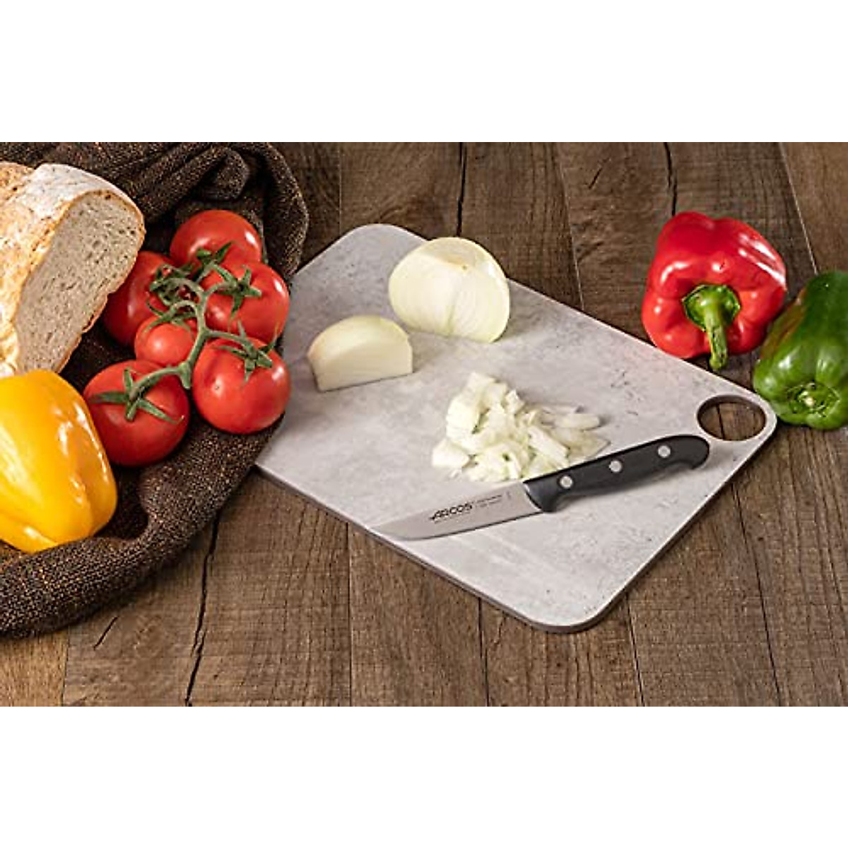 ARCOS Maitre Vegetable Knife, 100 mm | 4" Inch, Black