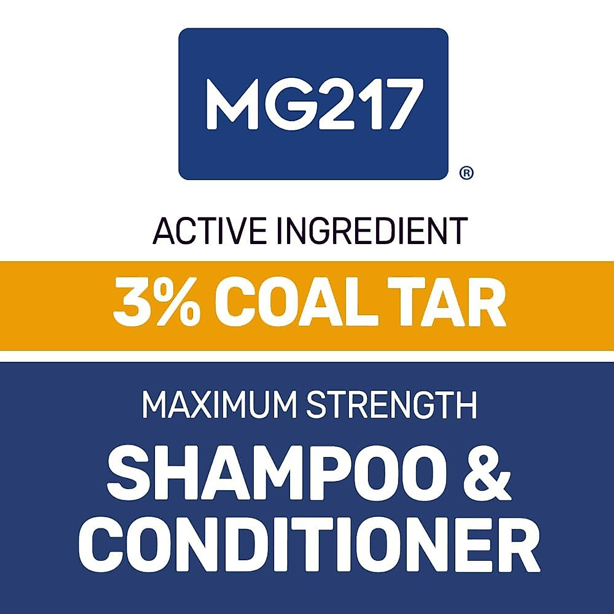 MG217 Medicated Conditioning Coal Tar Formula Shampoo 8 oz (Pack of 3)