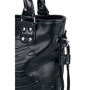 Lost Queen Women's Black Vespera Embossed Bag