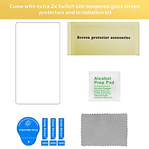 ProCase Protective Case for Nintendo Switch Lite with 2 Pack HD Clear Screen Protectors, Anti-Scratch Grip Case Shock-Absorption Soft TPU Cover for Full Protection and Ergonomic Design -Clear