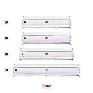 Wall Mounted Air Curtain Fan - White 60 Inch Air Door - UL Certified Commercial Super Power Indoor Over Door Fan with Heavy Duty Door Limit Switch by DuraSteel Aerial Titan-2