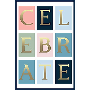 smart scribbles Happy Birthday Cards - 48 assortment Birthday Cards with Envelopes and Stickers - 4x6 Birthday Cards with Gold Foil - 6 Cards and 6 Stickers of Each Design - Total of 48