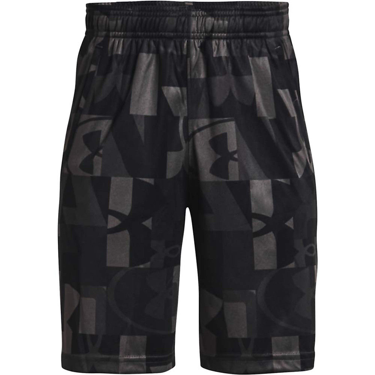 Under Armour Kids Boys' Renegade 3.0 Printed Shorts, Black/White, MD (10-12 Big Kids)