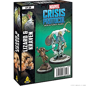 Marvel: Crisis Protocol Lizard and Kraven Character Pack - Unleash The Fearsome Spider-Foes! Tabletop Superhero Game, Ages 14+, 2 Players, 90 Minute Playtime, Made by Atomic Mass Games