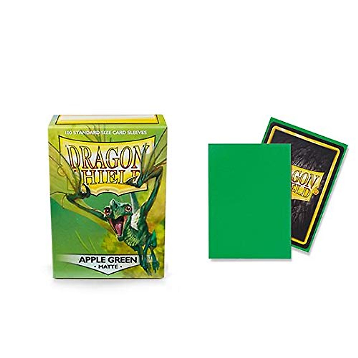 2 Packs Dragon Shield Matte Apple Green Standard Size 100 ct Card Sleeves Value Bundle!