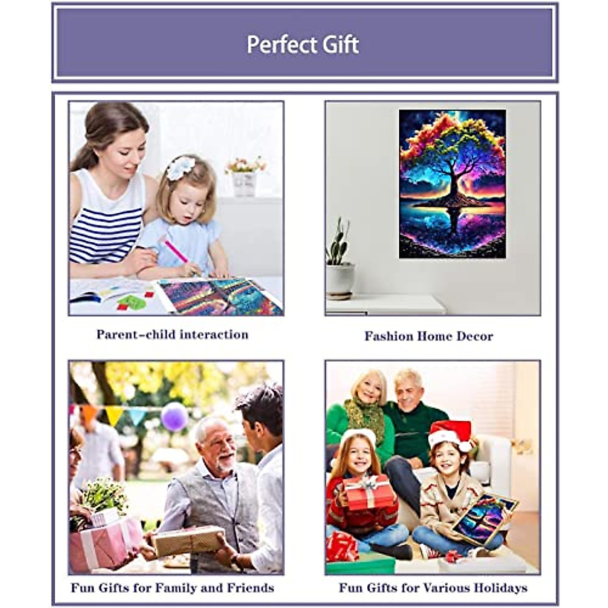 LWZAYS Diamond Painting Kits for Adults,5D DIY Full Drill Round Art Gems Vertical Diamond Art Perfect for Home Wall Decor 12x16 Inch/30 * 40cm