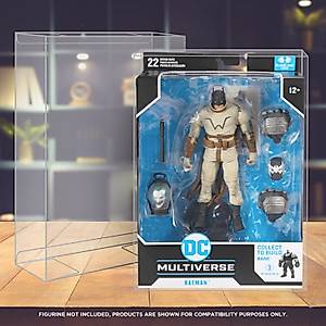 EVORETRO Action Figure Boxed Case Protector for McFarlane DC Multiverse BAF 7-in Figures - 10-Pack 0.40mm Thick Clear PET Plastic Display, Achive-Grade Storage. Keep Your Collection in Mint Condition