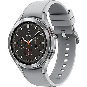 Samsung Galaxy Watch4 Classic Stainless Steel Smartwatch 46mm BT Silver - SM-R890NZSAXAA