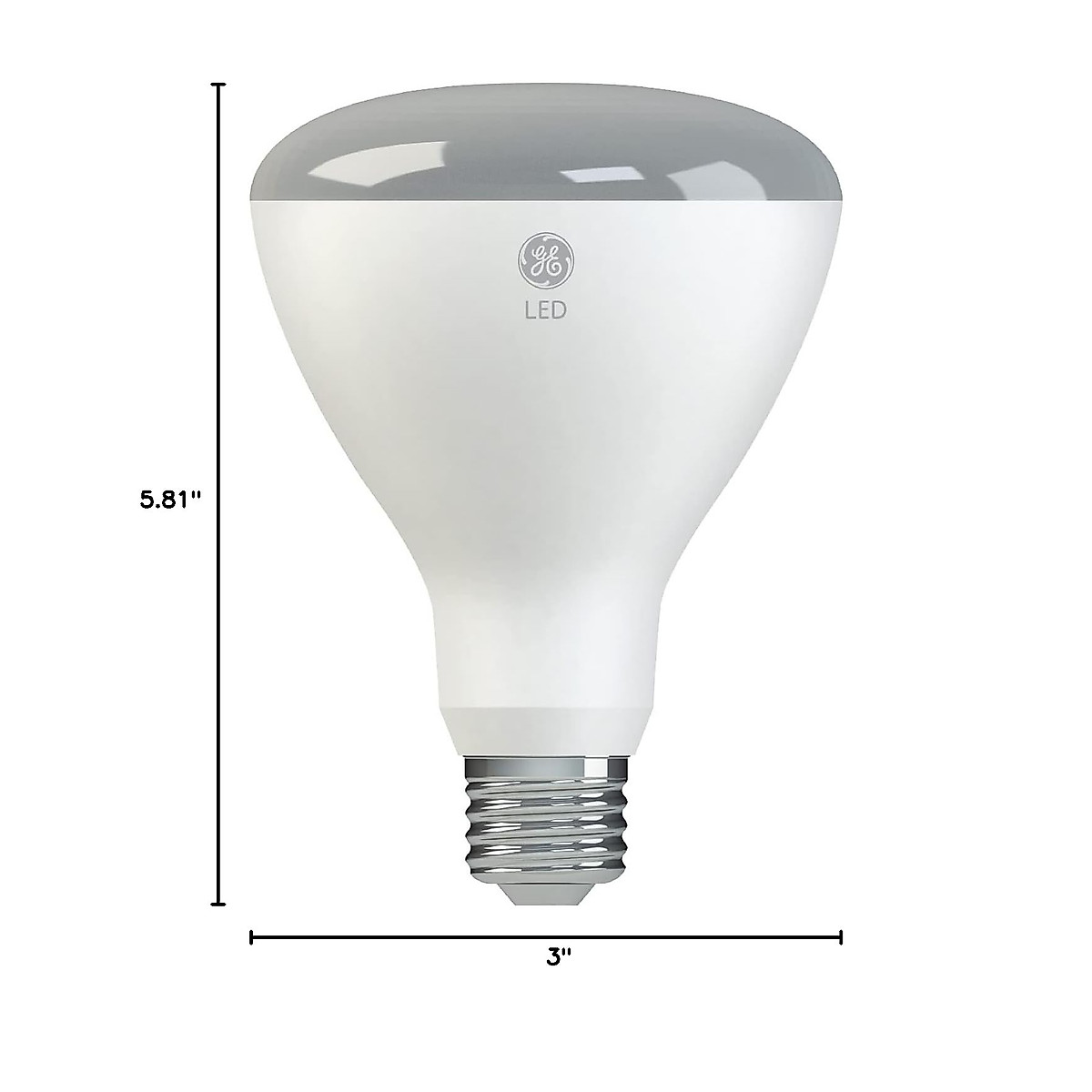 GE Lighting LED Indoor Floodlight Bulbs, 10 Watt (65 Watt Equivalent) Soft White, BR30 Bulb Type, Medium Base, Dimmable (4 Pack)