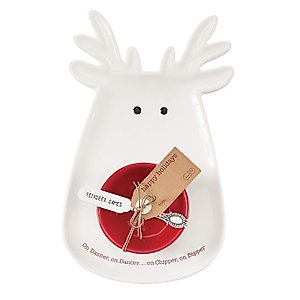 Mud Pie Circa Chip N Dip Set (Reindeer)