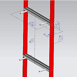 Fire Escape Ladder 3 Story 24ft (8 m) | Mounting Anchors Included | Rope Ladder Fire Escape for Homes 3rd Floor | Portable, Foldable & Compact | Emergency Escape Ladder Suitable for Balcony & Windows