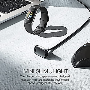 AWINNER 2 Pack Compatible for Fitbit Charge 6/Charge 5/Luxe Smartwatch Cable Charger