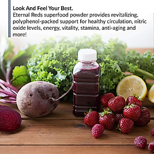 BioTrust Eternal Reds, Red Superfoods Powder, Support for Heart Health and Circulation, Energy, Stamina, No Added Sugar or Caffeine, Naturally Flavored and Sweetened, Berry Flavor (30 Servings)